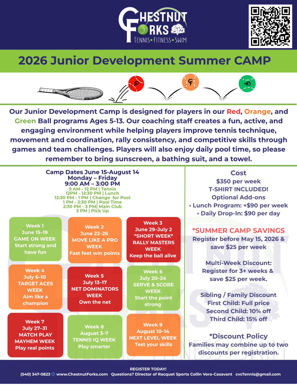 Summer Camp - Chestnut Forks Athletic Club